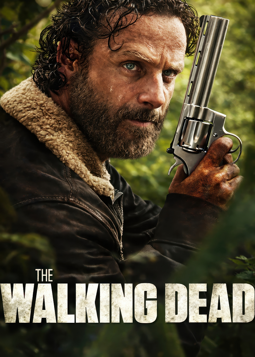 'The Walking Dead Rick Grimes ' Poster, picture, metal print, paint by ...