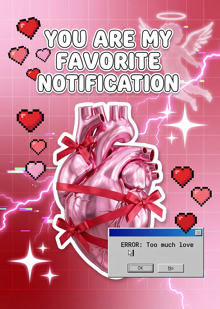 'You Are My Favorite Notification' Poster, picture, metal print, paint ...