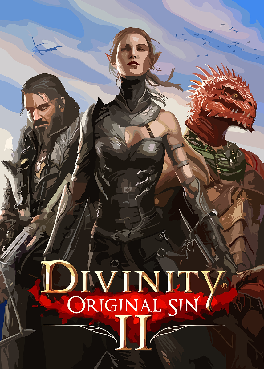 'Divinity Original Sin II Game Cover' Poster, picture, metal print ...