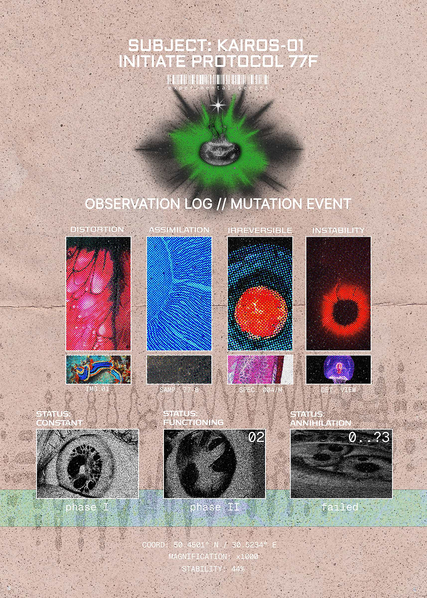 'Sci-Fi Mutation Observation Log' Poster, picture, metal print, paint ...