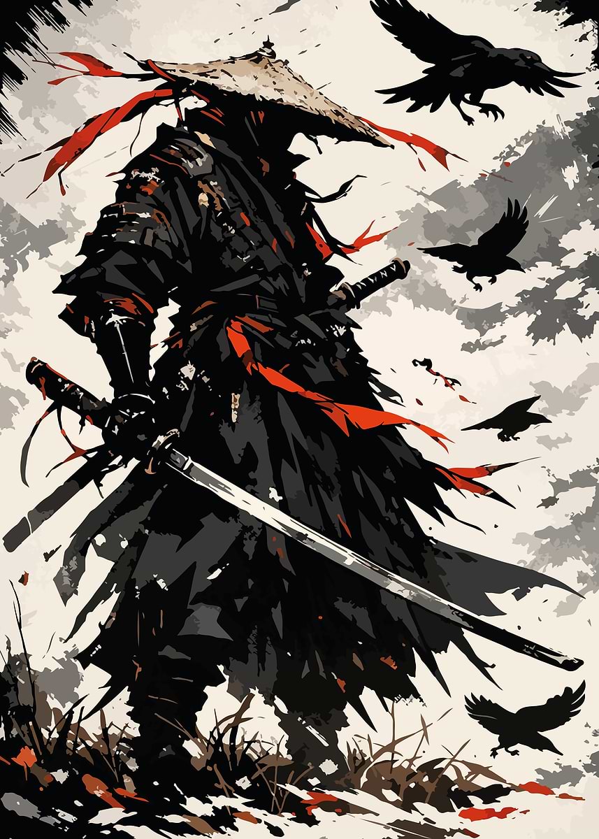 'Shadow Samurai' Poster, picture, metal print, paint by Uci Studio ...