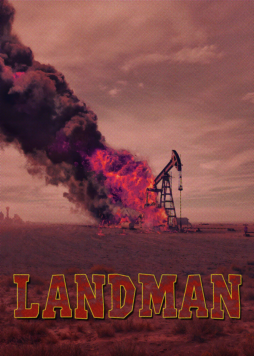 'Landman Oil Pump Fire' Poster, picture, metal print, paint by Cheery ...