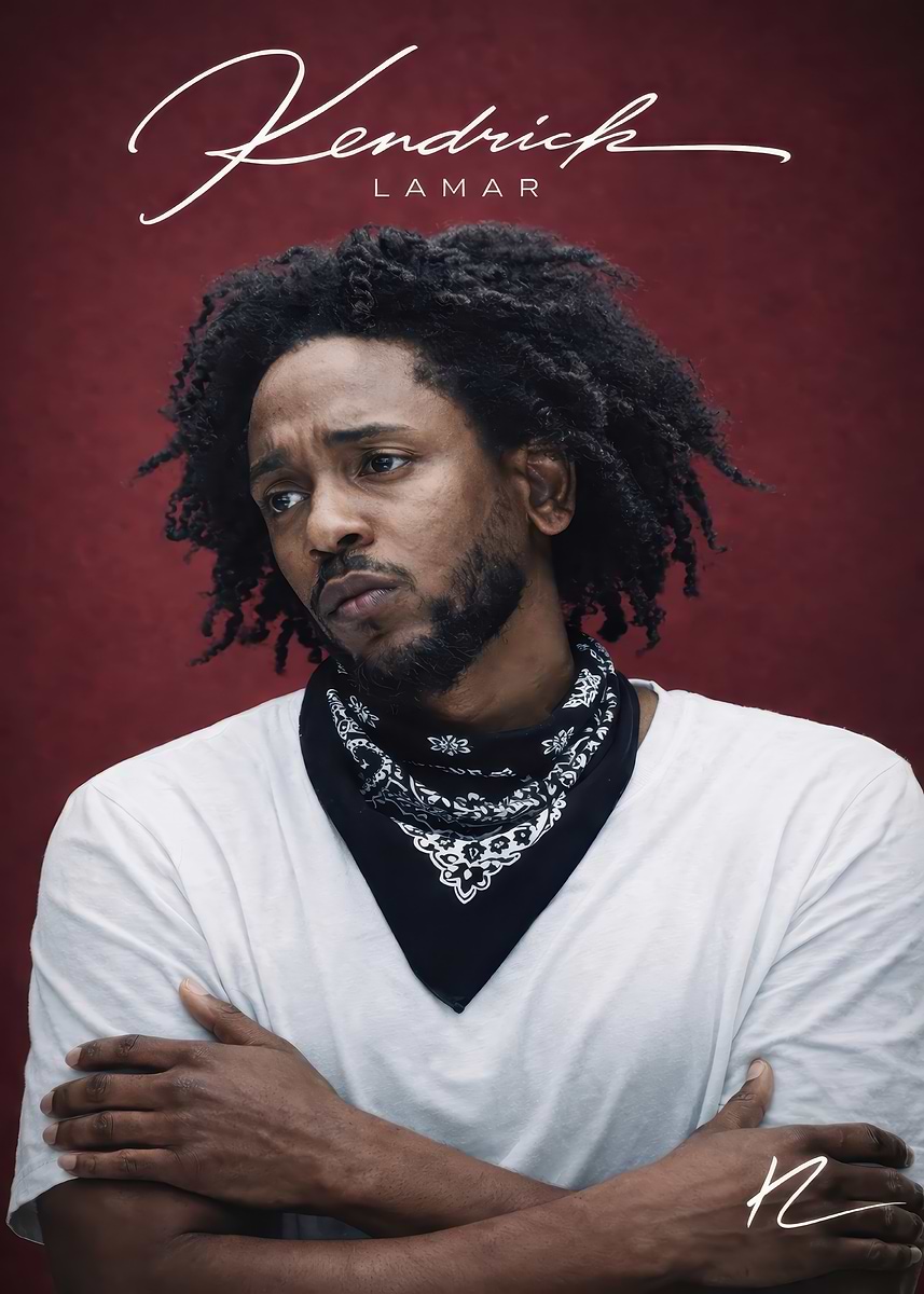 'Kendrick Lamar Portrait' Poster, picture, metal print, paint by ...