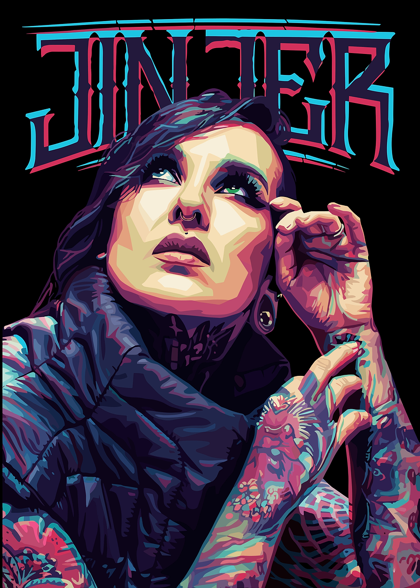'Jinjer Band Portrait' Poster, picture, metal print, paint by Mus Mius ...