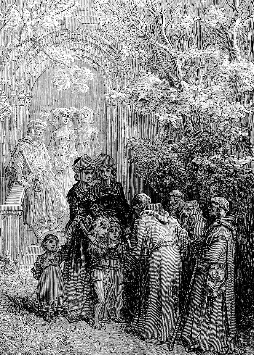 'Gathering Means for The Holy War Gustave Dore Crusades Engraving ...