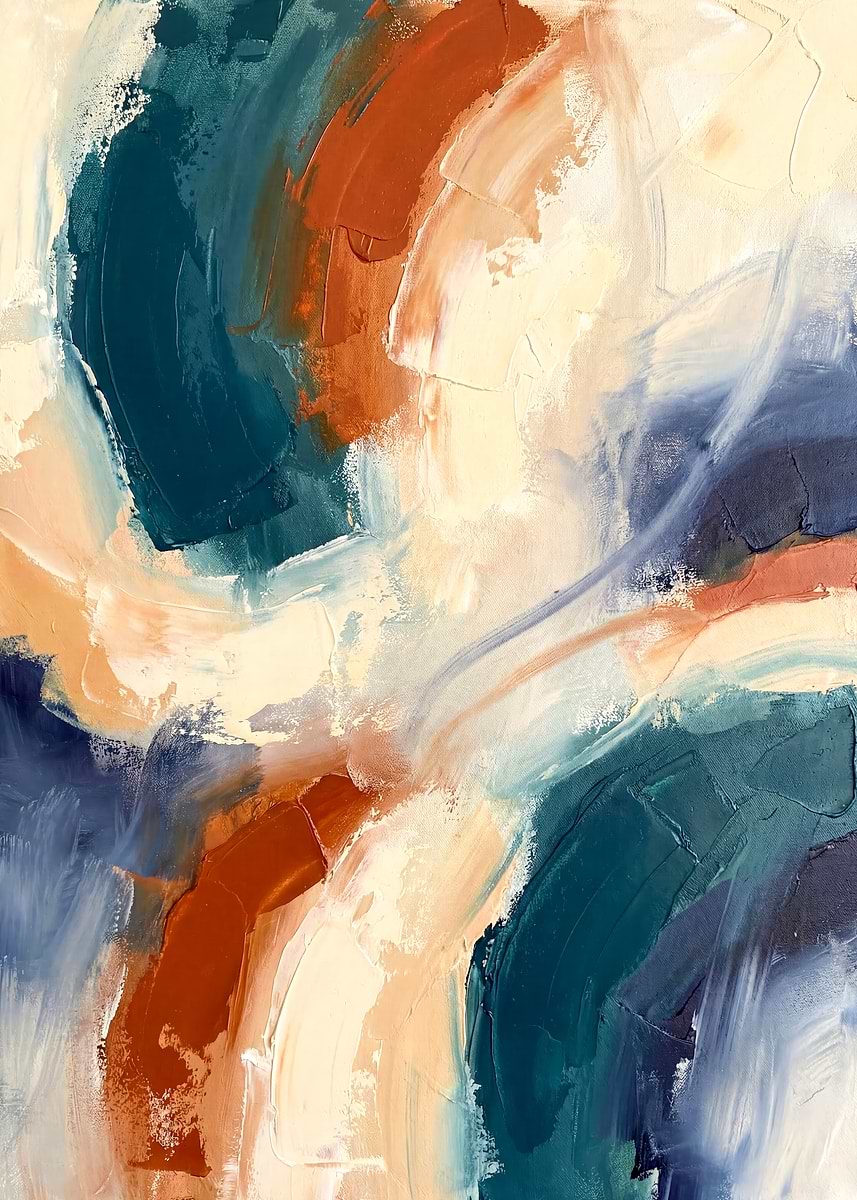 'Abstract Swirls of Color' Poster, picture, metal print, paint by Art ...