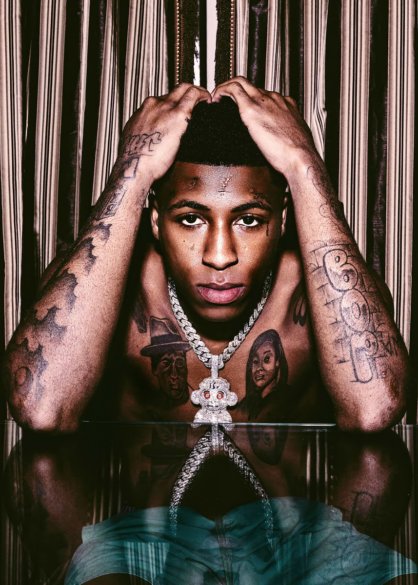 'YoungBoy Never Broke Again Portrait' Poster, picture, metal print ...