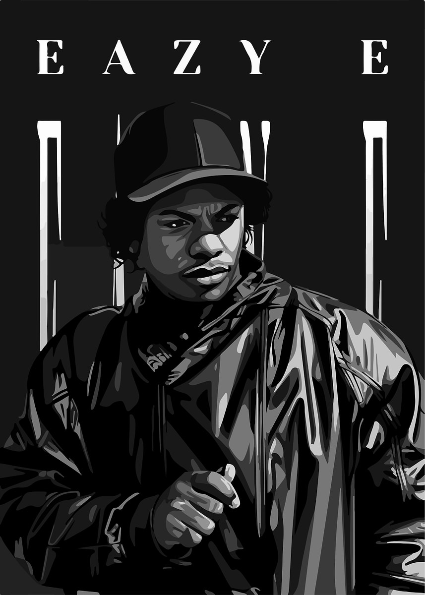 'Eazy-E Portrait' Poster, picture, metal print, paint by Sun Arti ...