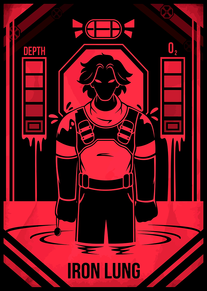 'Iron Lung Character in Red and Black' Poster, picture, metal print ...