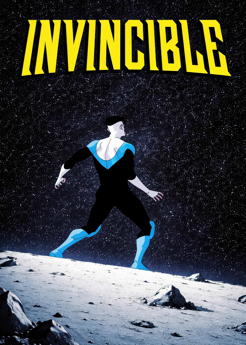 'Invincible on the Moon' Poster, picture, metal print, paint by ElYUU ...