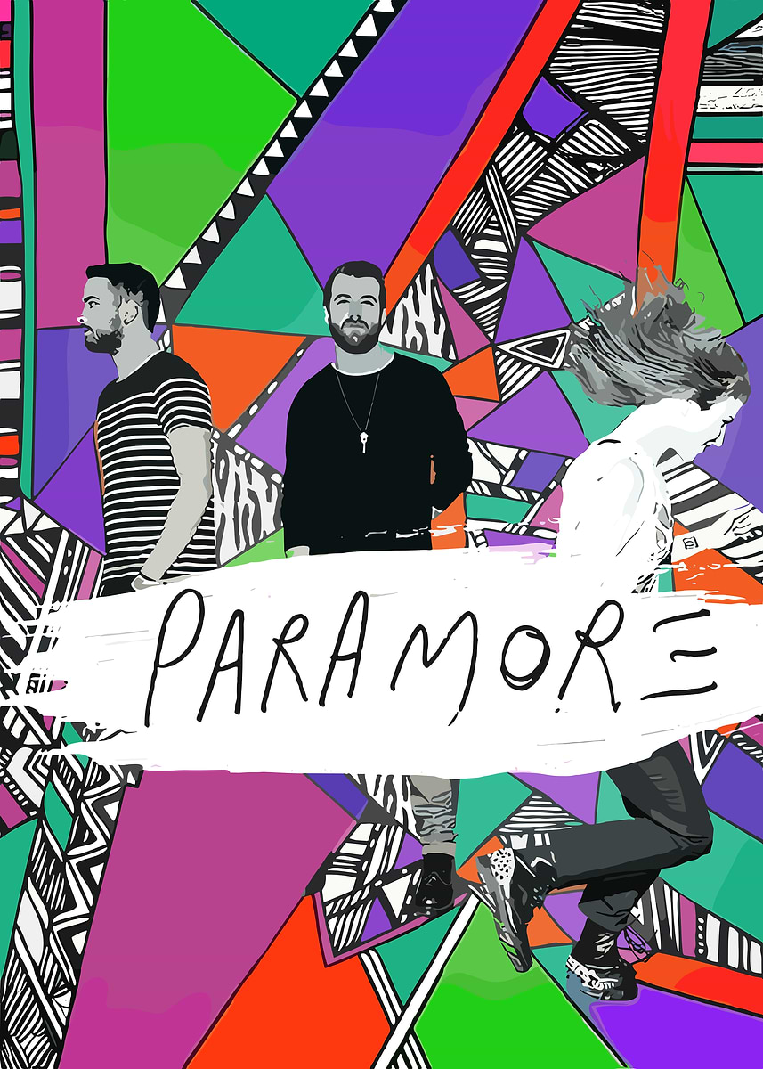 'Paramore Band Poster' Poster, picture, metal print, paint by Bani ...