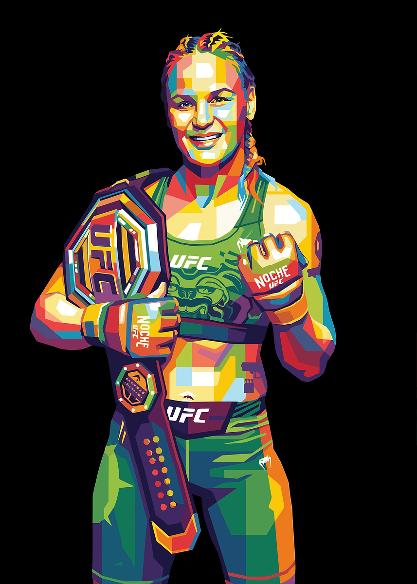 'Valentina Shevchenko UFC Champion Pop Art' Poster, picture, metal ...