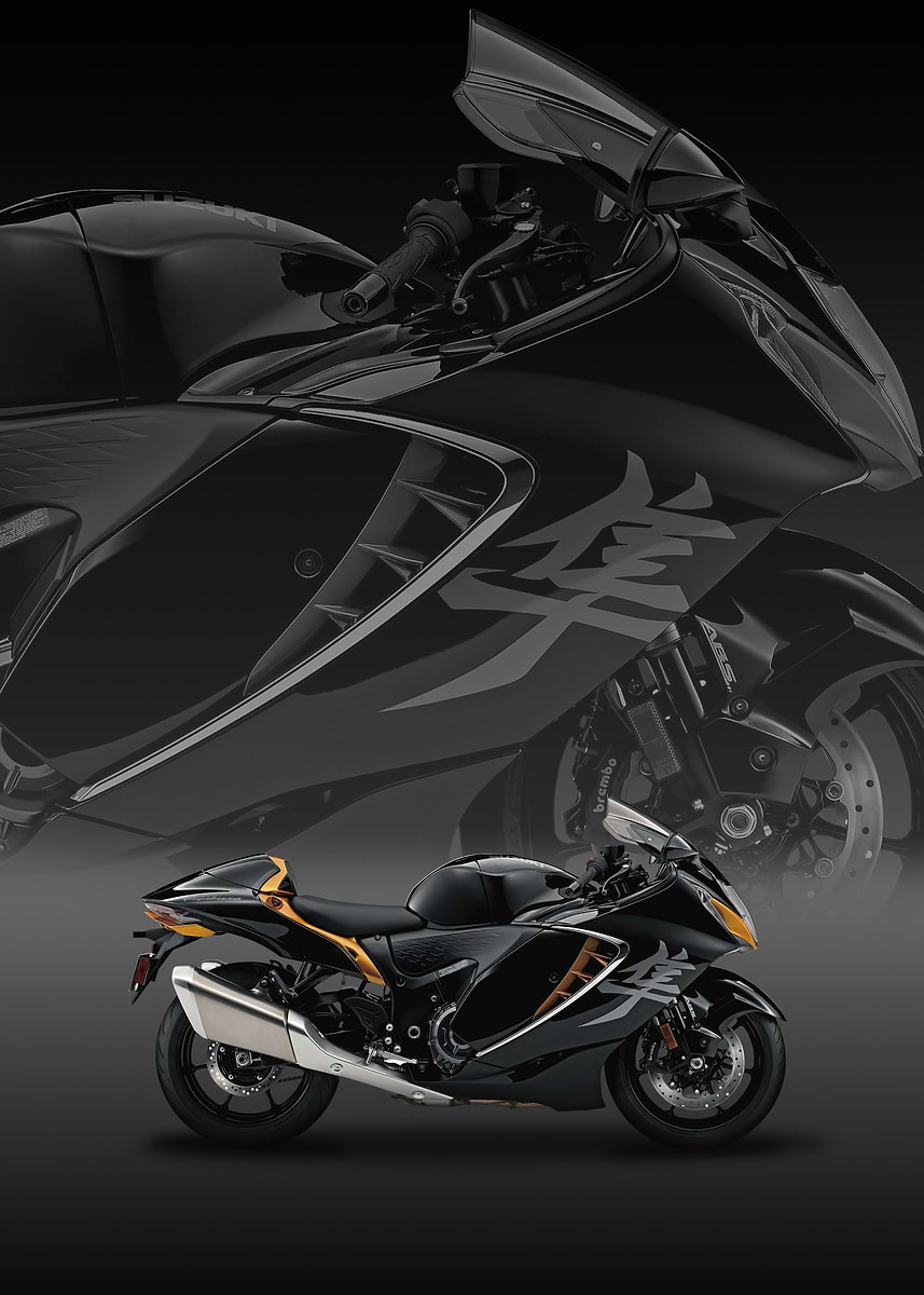 'Suzuki Hayabusa Motorcycle' Poster, picture, metal print, paint by ...