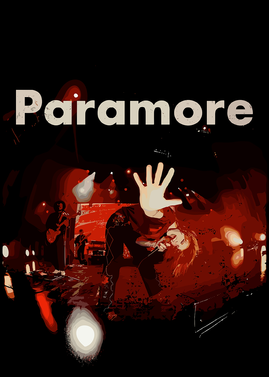 'Paramore Live Concert' Poster, picture, metal print, paint by mbako ...