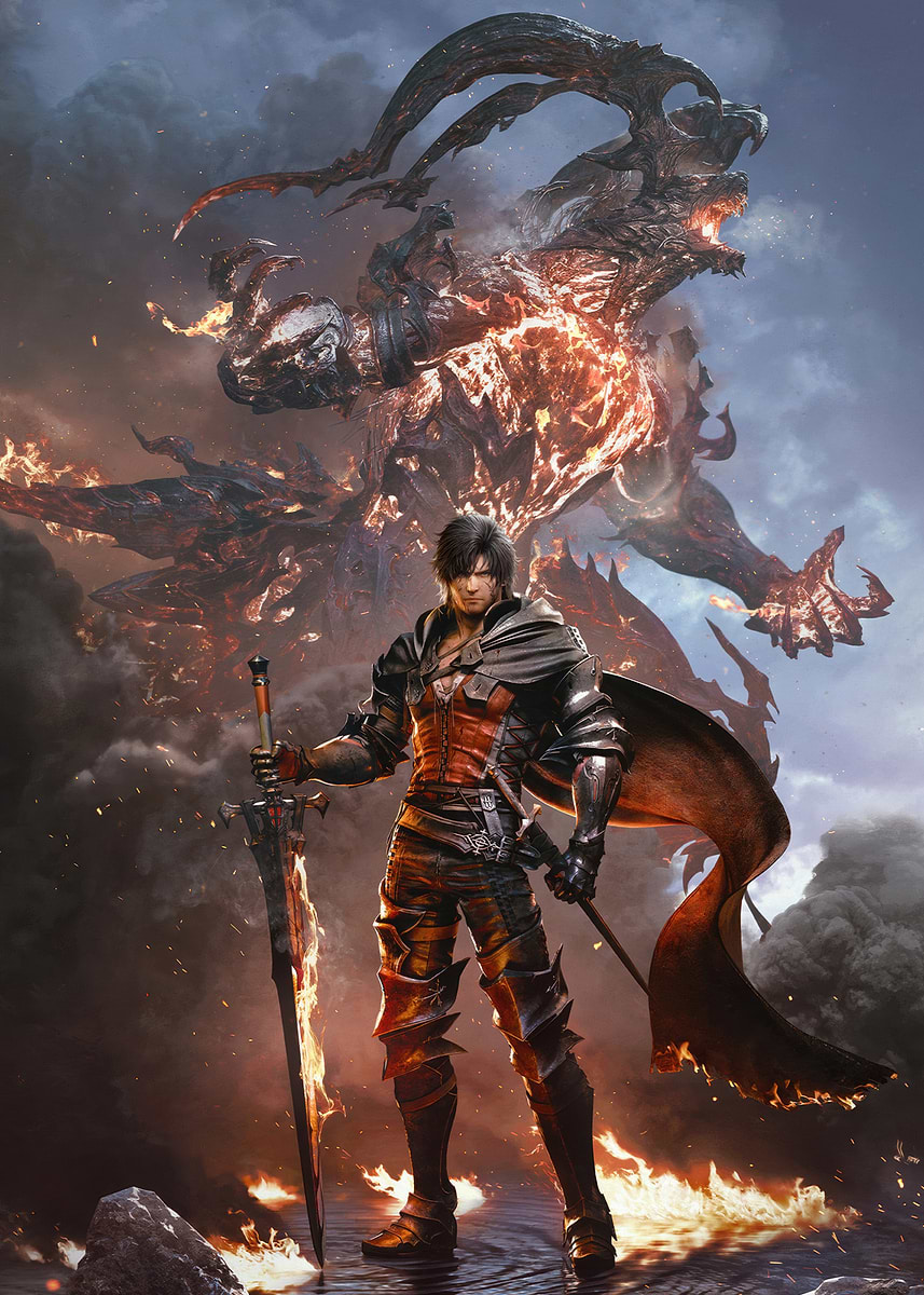 'Final Fantasy Clive Rosfield Character' Poster, picture, metal print ...