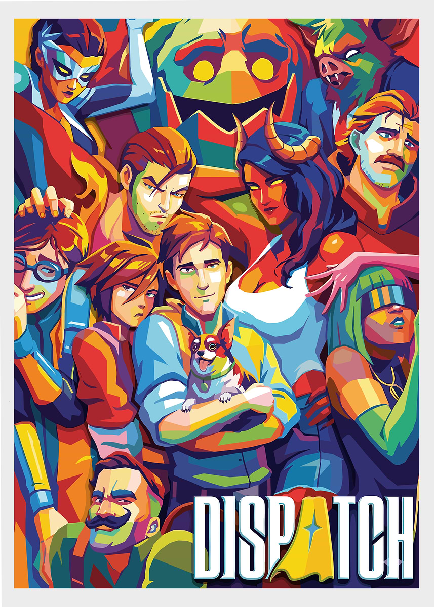 'Dispatch Comic Art Poster' Poster, picture, metal print, paint by EAC ...