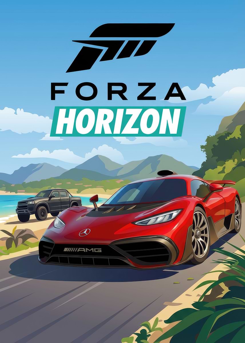 'Forza Horizon Game Art' Poster, picture, metal print, paint by ...