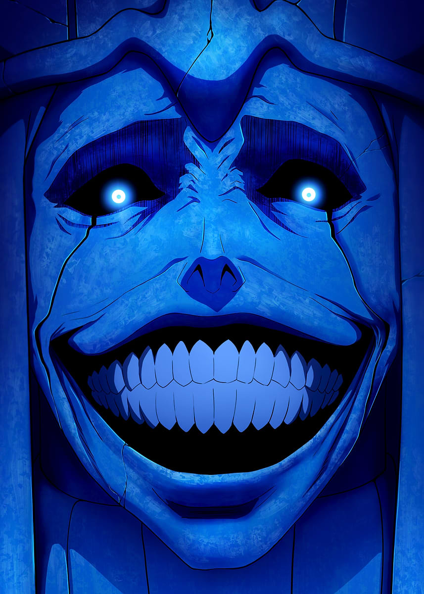 'Solo Leveling God Statue Smile' Poster, picture, metal print, paint by ...