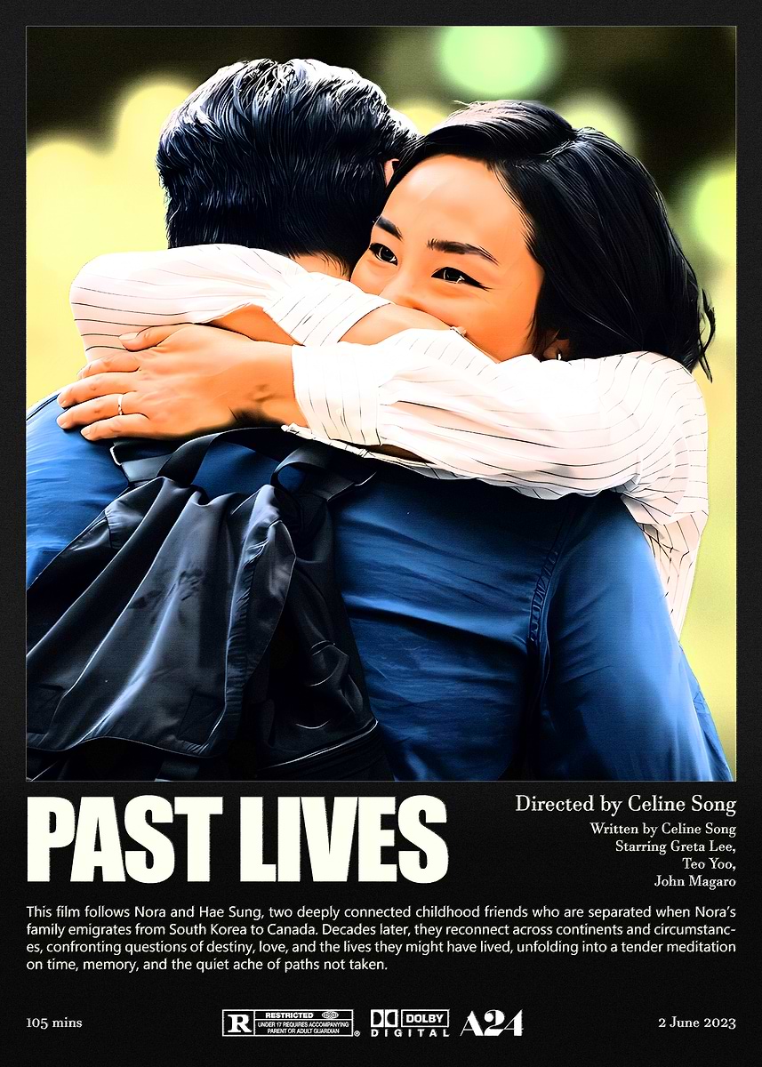 'Past Lives Movie Poster' Poster, picture, metal print, paint by TECNIX ...