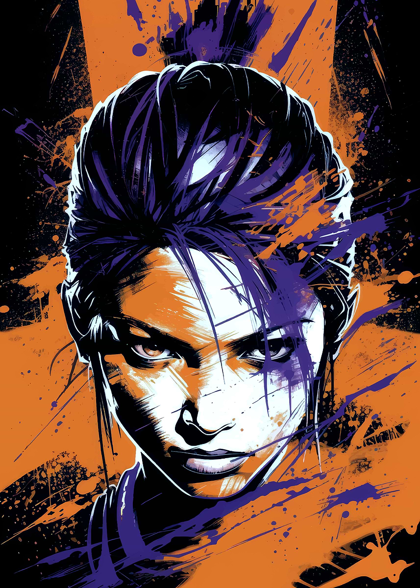 'Aggressive Woman Portrait' Poster, picture, metal print, paint by star ...