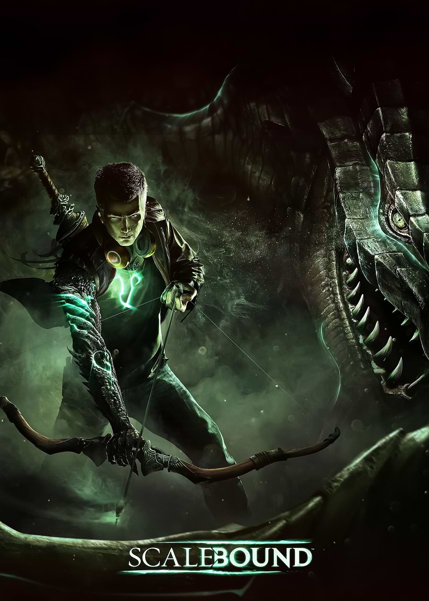 'Scalebound Game Art' Poster, picture, metal print, paint by to phat ...