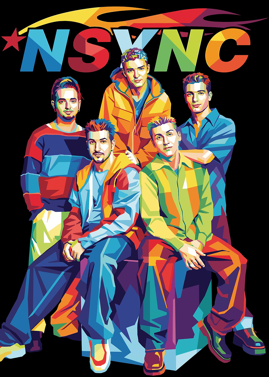 'NSYNC Pop Art Portrait' Poster, picture, metal print, paint by Papa ...