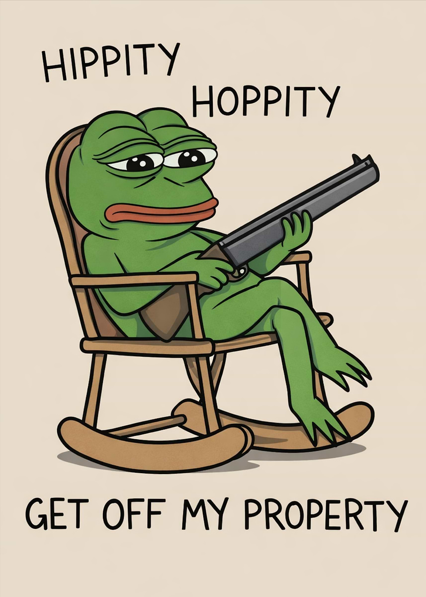 'Pepe the Frog with Shotgun' Poster, picture, metal print, paint by HMA ...