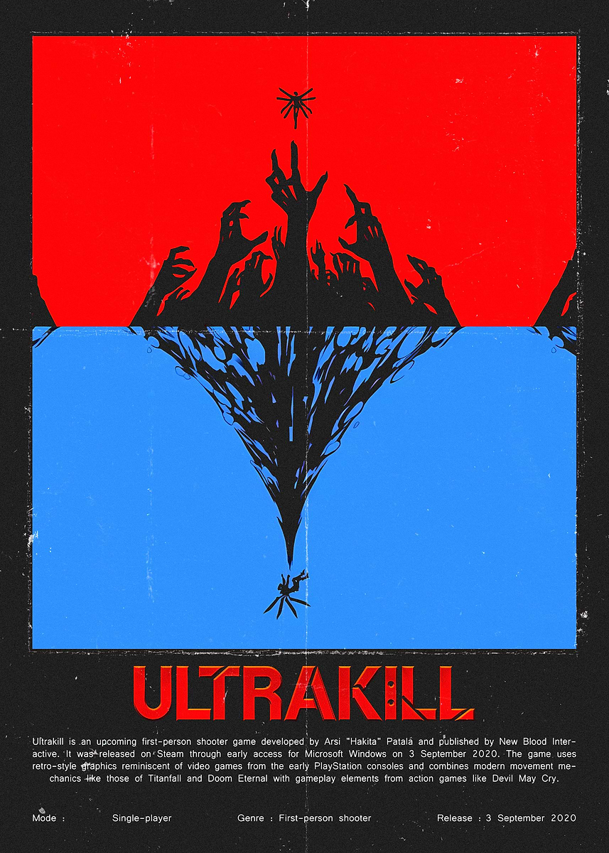 'ULTRAKILL Game Poster' Poster, picture, metal print, paint by Gonza ...
