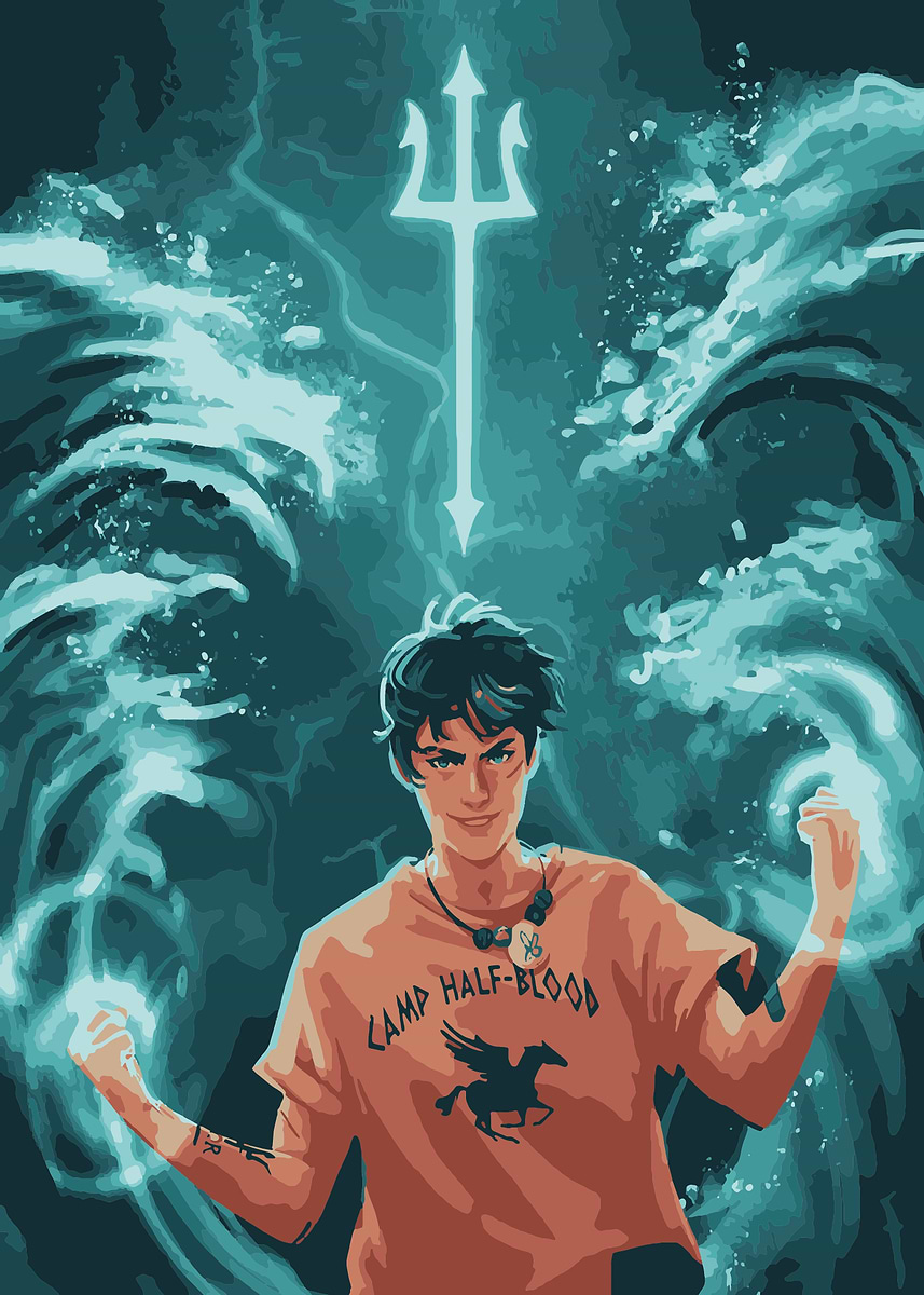 'Percy Jackson and the Trident' Poster, picture, metal print, paint by ...