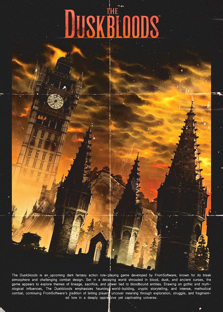 'The Duskbloods Game Poster' Poster, picture, metal print, paint by ...