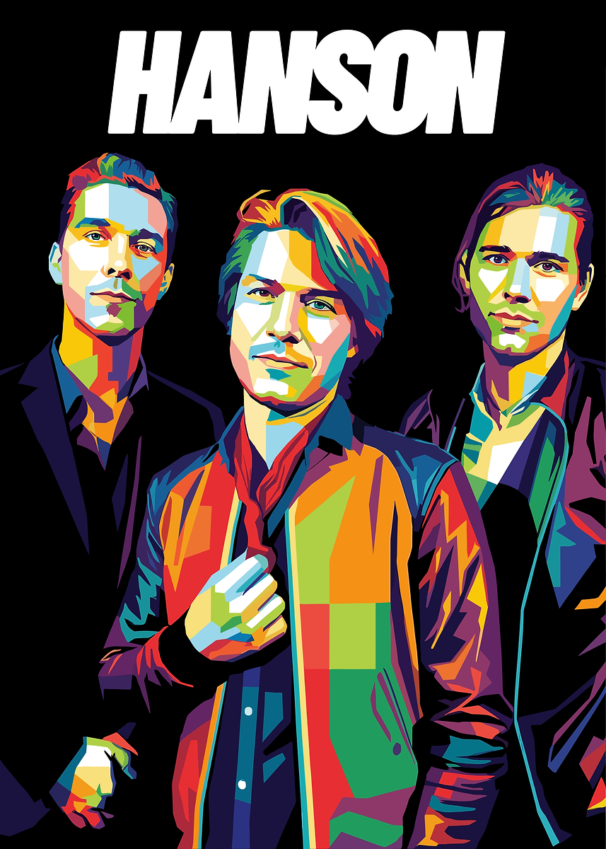 'Hanson Pop Art Portrait' Poster, picture, metal print, paint by Papa ...