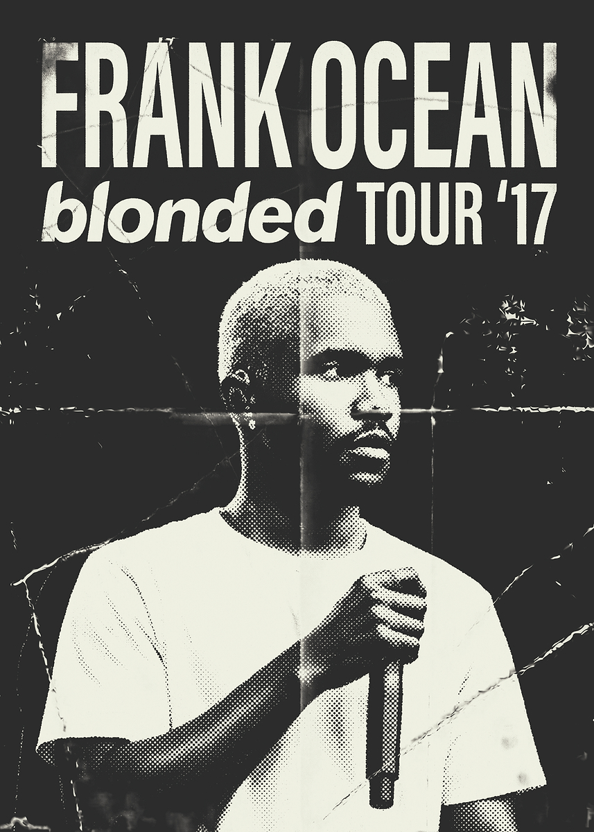 'Frank Ocean Blonded Tour '17 Poster' Poster, picture, metal print ...