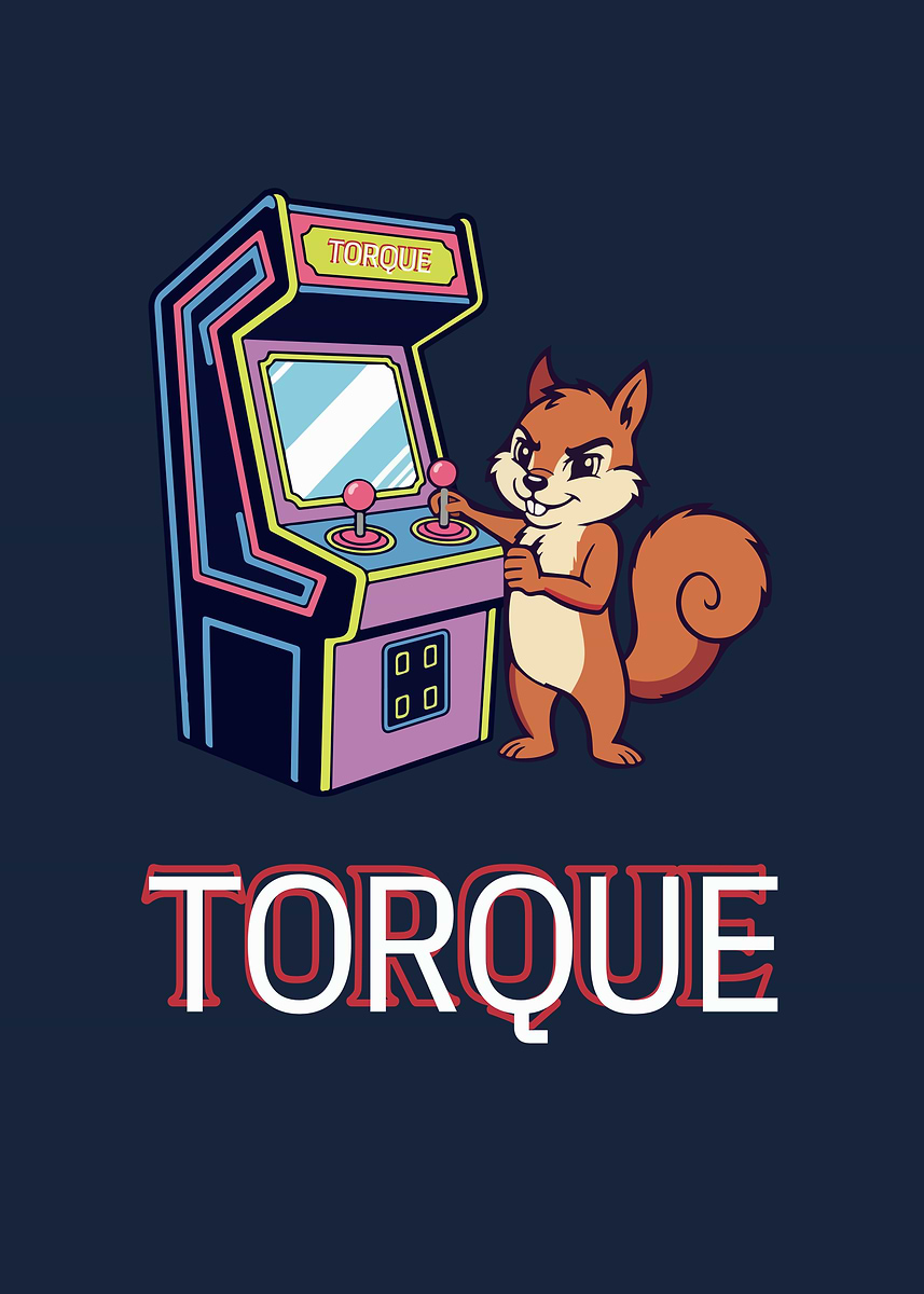 'Squirrel Playing Arcade Game' Poster, picture, metal print, paint by ...