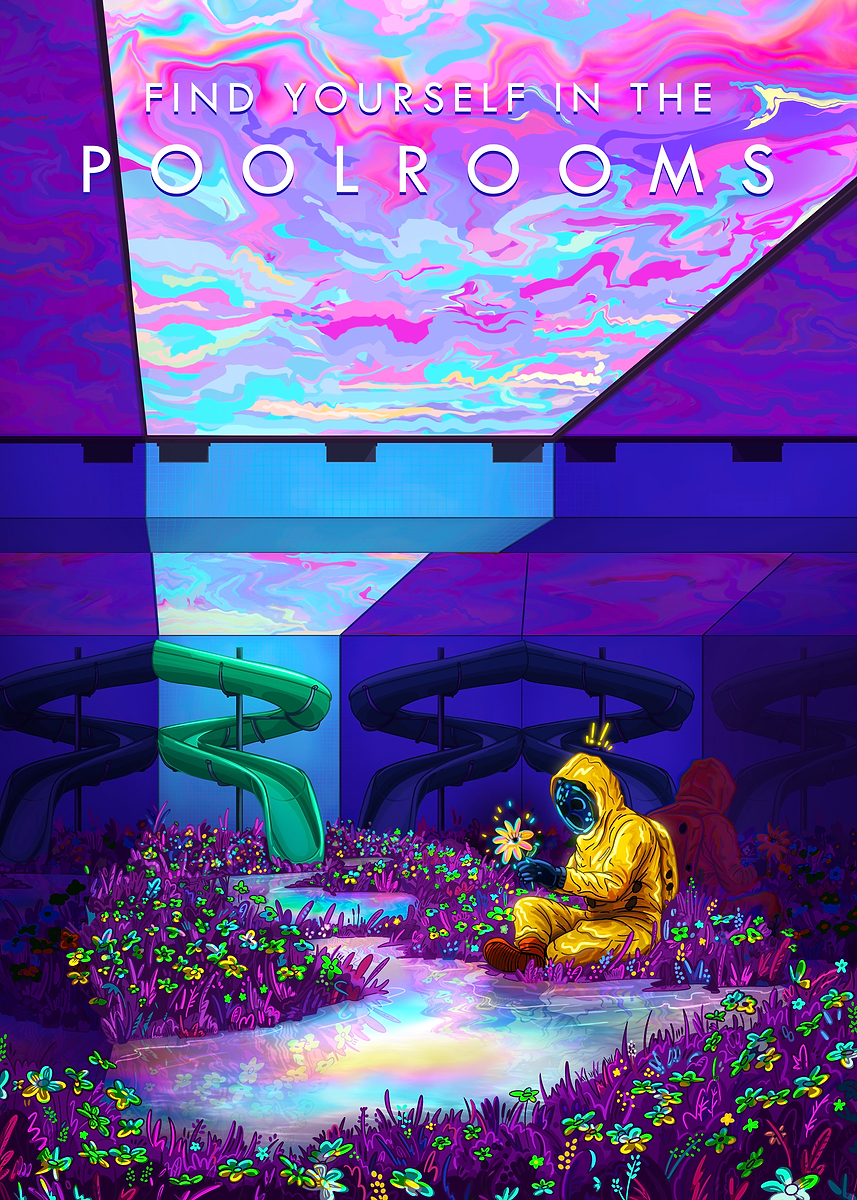 'Find Yourself in the Poolrooms - Dreamcore Garden' Poster, picture ...