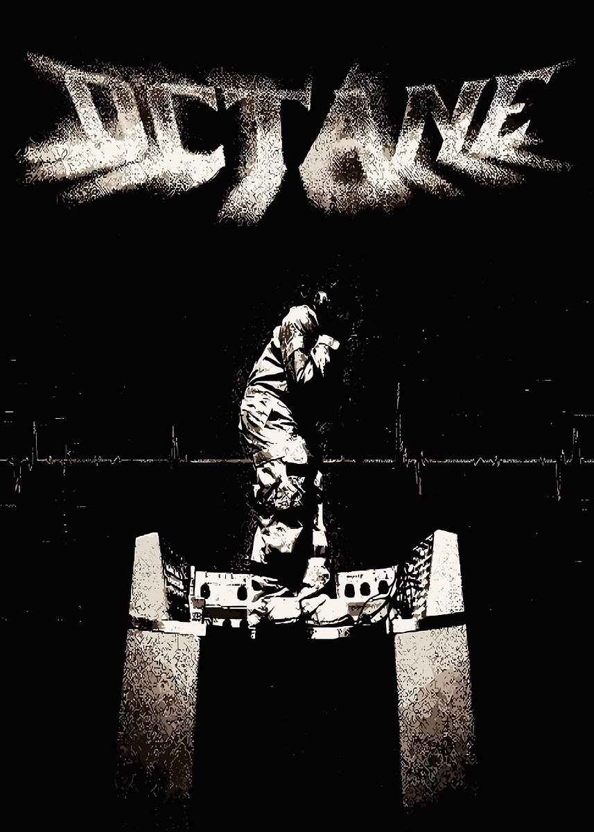 'Octane DJ with Glowing Text' Poster, picture, metal print, paint by ...