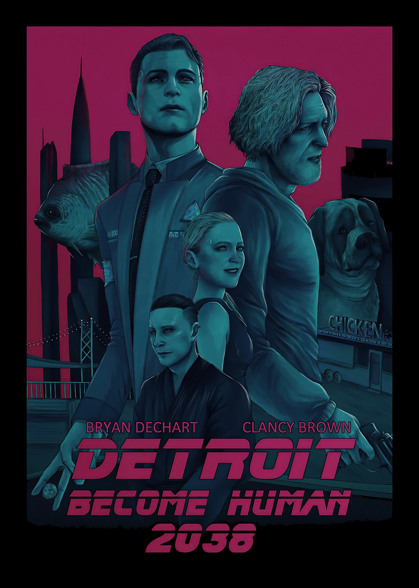 'Detroit: Become Human 2038 Poster' Poster, picture, metal print, paint ...