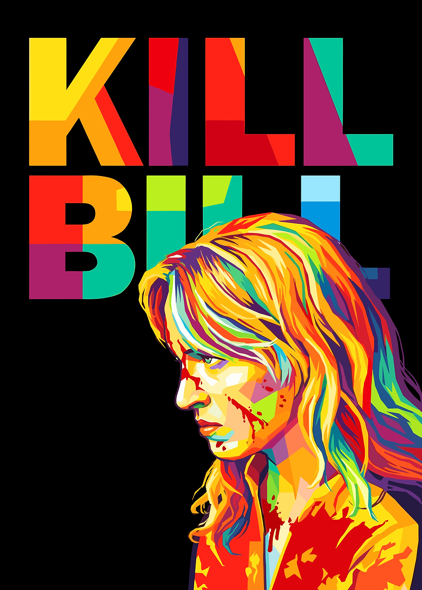 'Kill Bill Pop Art Poster' Poster, picture, metal print, paint by ron ...