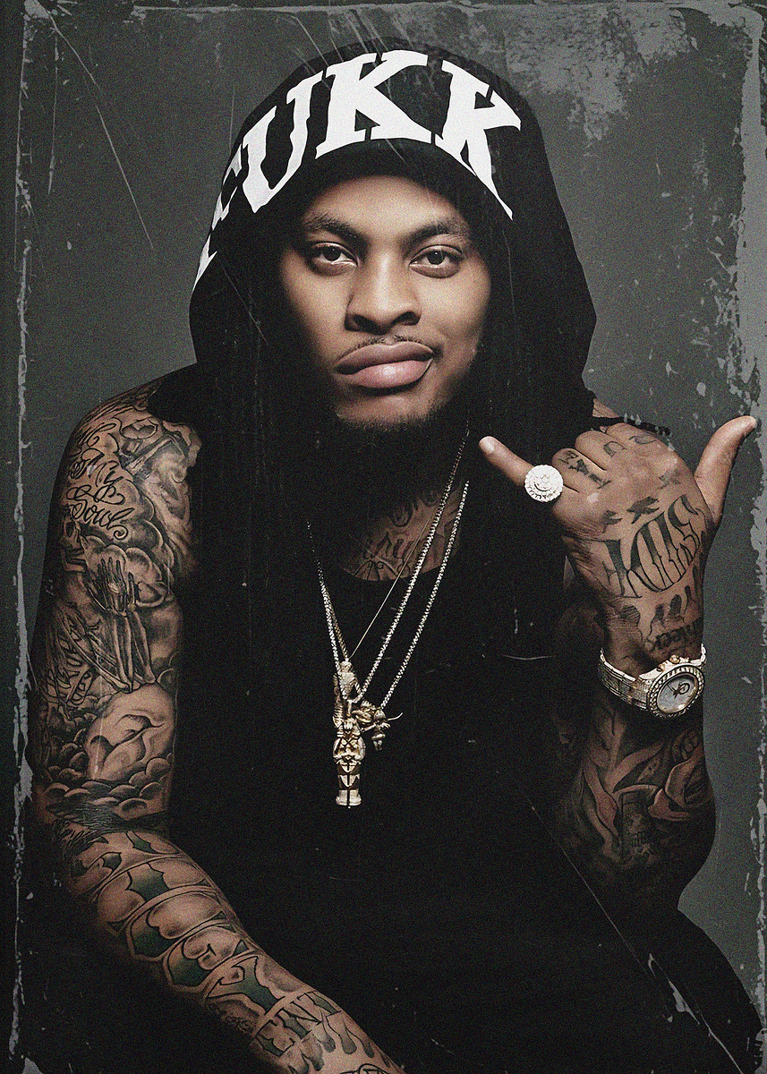 'Rapper Waka Flocka Flame ' Poster, picture, metal print, paint by Rose ...