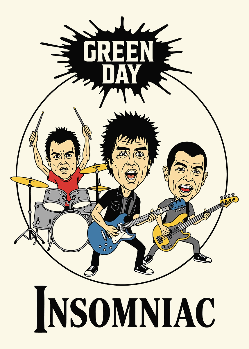 'Green Day Insomniac Album Art' Poster, picture, metal print, paint by ...