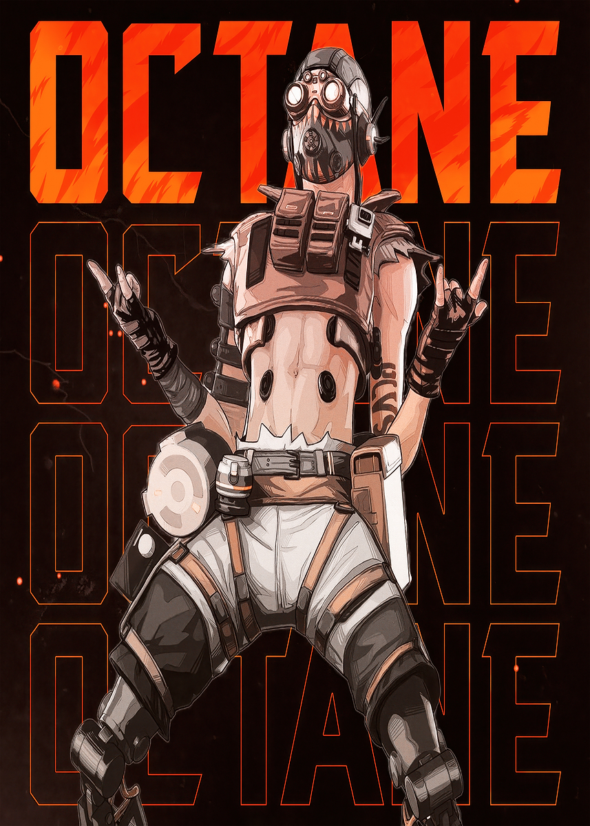 'Octane Apex Legends Character Art' Poster, picture, metal print, paint ...