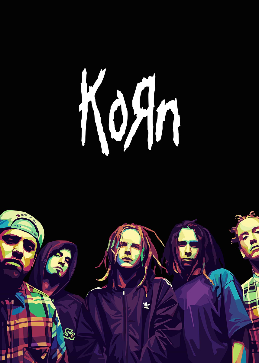 'Korn Band Pop Art' Poster, picture, metal print, paint by Zee Corp ...