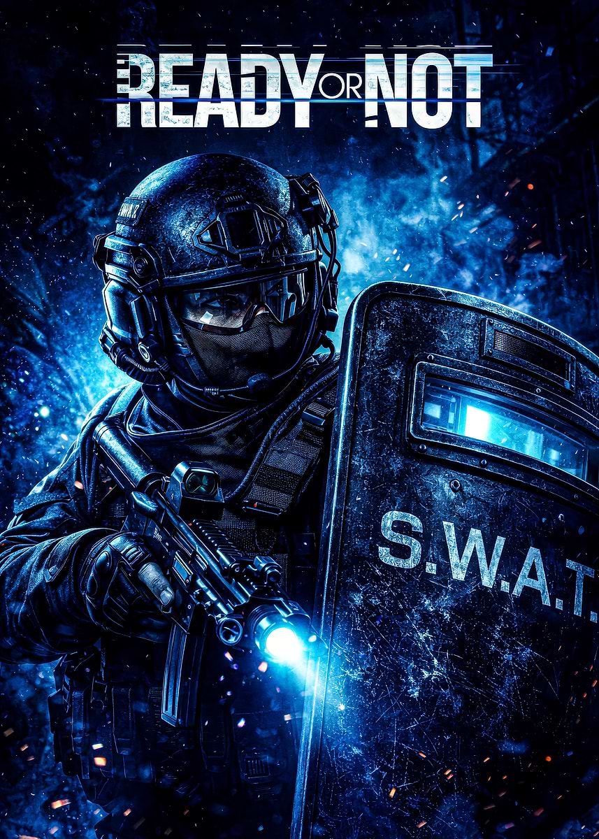 'Ready or Not SWAT Poster' Poster, picture, metal print, paint by ...
