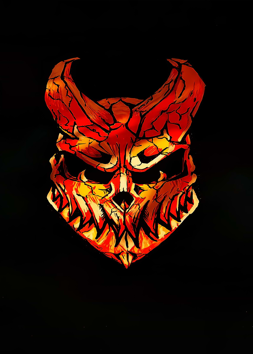 ' Slaughter to Prevail Mask Art' Poster, picture, metal print, paint by ...