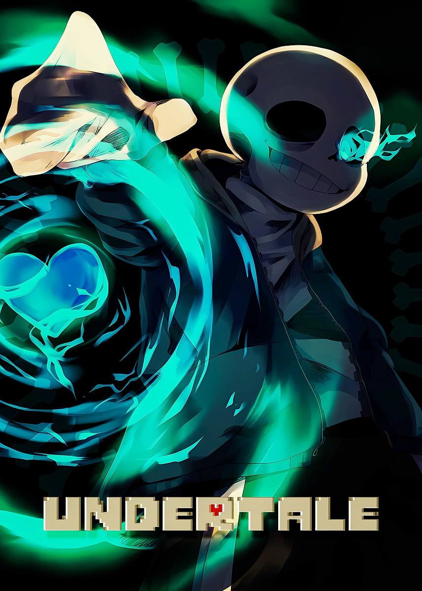 'Undertale' Poster, picture, metal print, paint by Sans bB | Displate