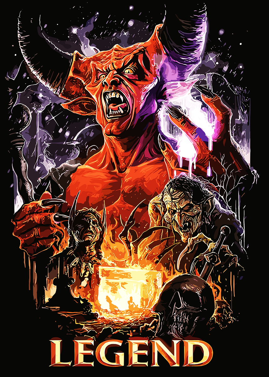 'Legend Movie Poster Art' Poster, picture, metal print, paint by Mansen ...