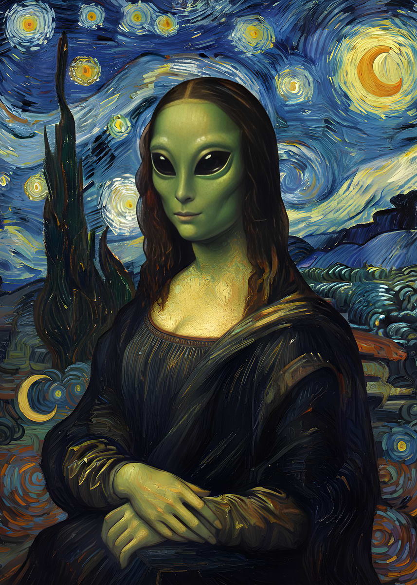 'Monalien Mother of Alien' Poster, picture, metal print, paint by Heko ...