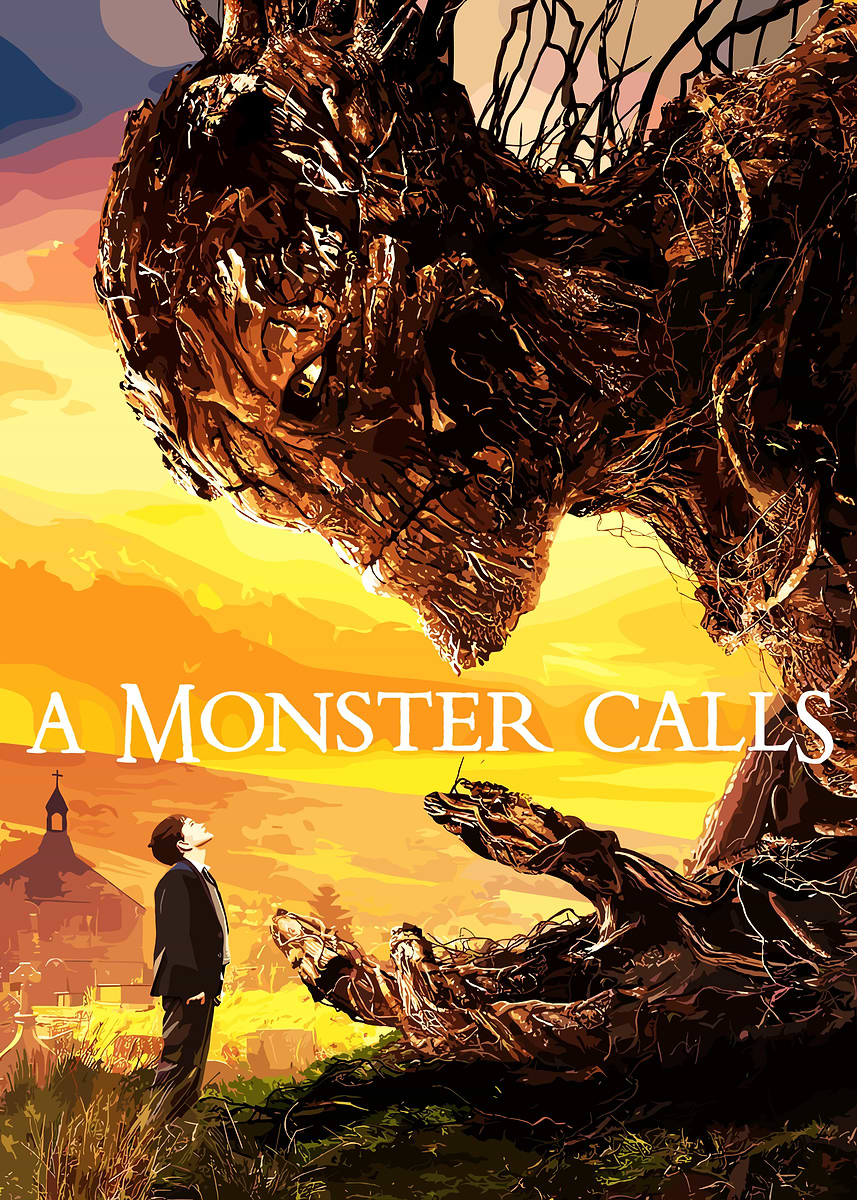 'A Monster Calls Movie Poster' Poster, picture, metal print, paint by ...