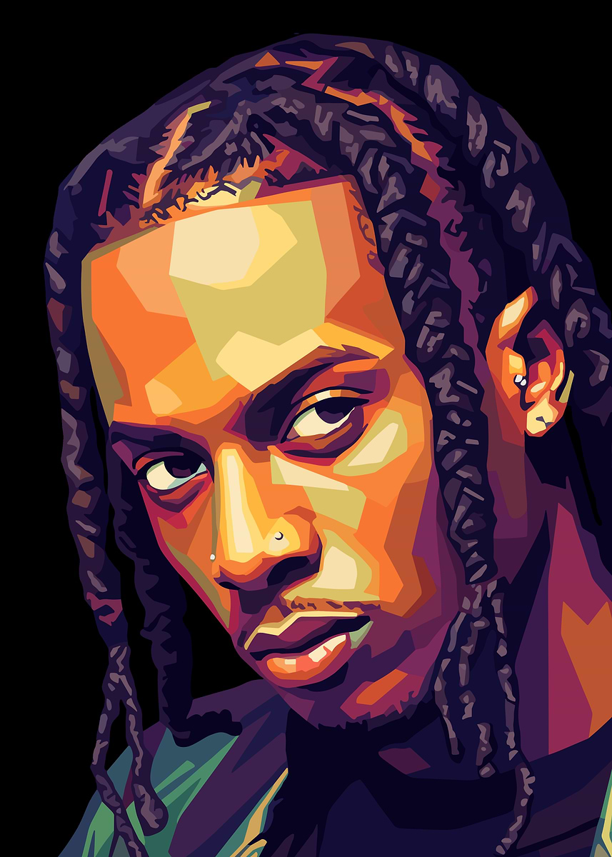 'Playboi Carti Pop Art Portrait' Poster, picture, metal print, paint by ...