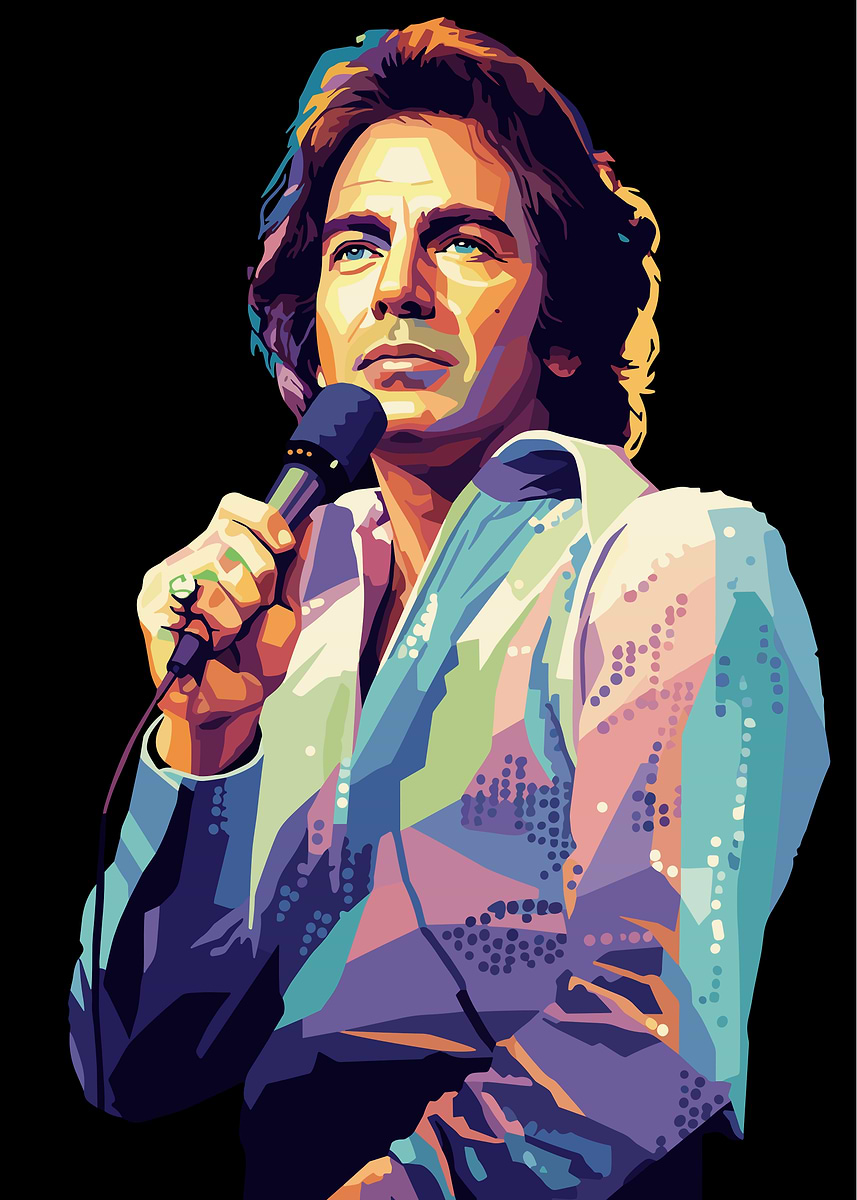 'Neil Diamond Potrait' Poster, picture, metal print, paint by Flayy Kay ...