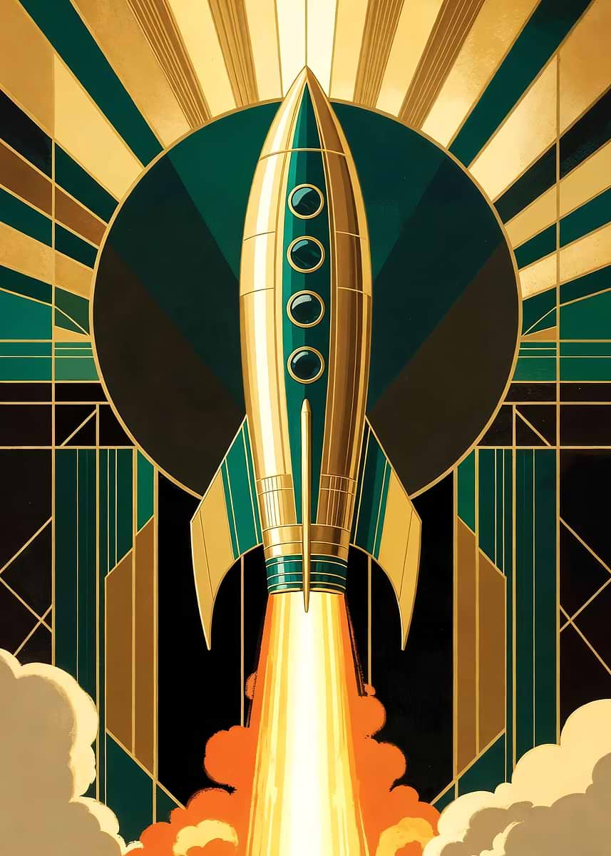 'Rocket Launch' Poster, picture, metal print, paint by Artistme Taylor ...